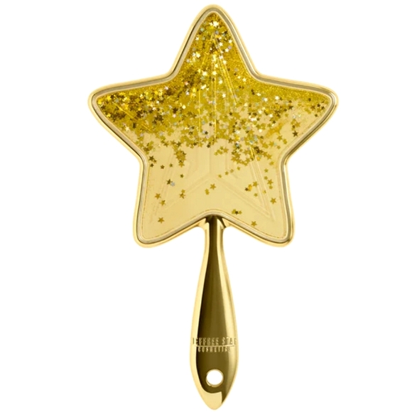 Jeffree Star | Makeup | Gold Icon Glitter Hand Mirror | Poshmark